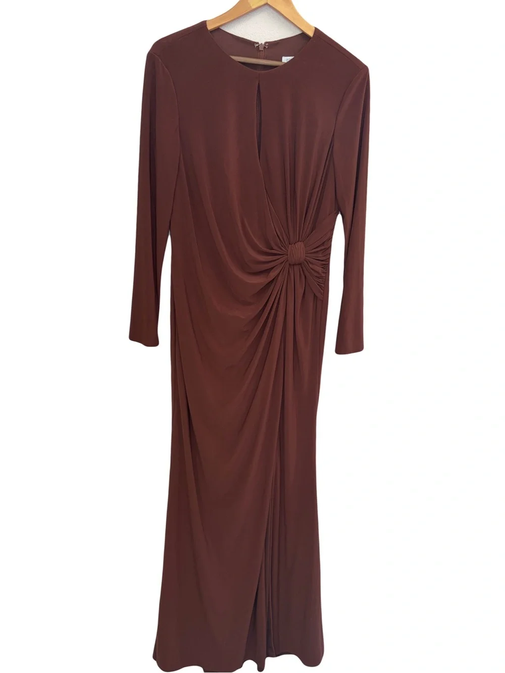 Ieena For Mac Duggal | Dresses | Ieena For Mac Duggal Keyhole Draped ...